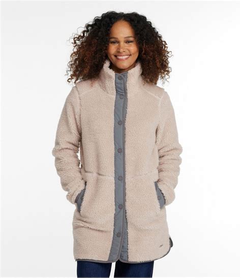 Womens Beans Sherpa Fleece Coat Fleece Jackets At Llbean