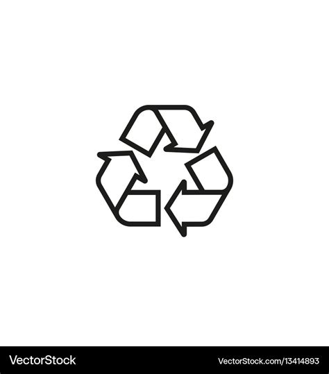Recycling Mobius Loop Symbol Royalty Free Vector Image