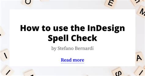 How To Use The InDesign Spell Check Step By Step Guide Redokun