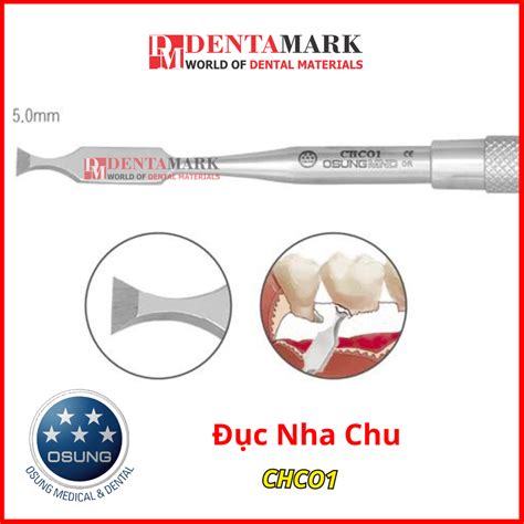 Đục Nha Chu Cây đục Xương Periodontal Chisel Osung Chco1