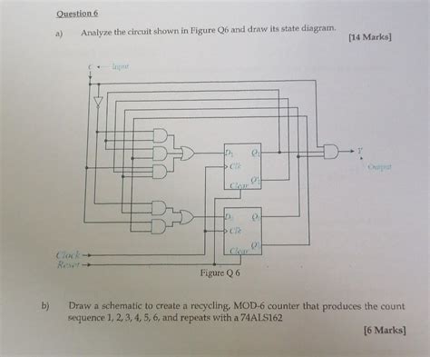 Solved A Analyze The Circuit Shown In Figure Q6 And Draw Chegg Com