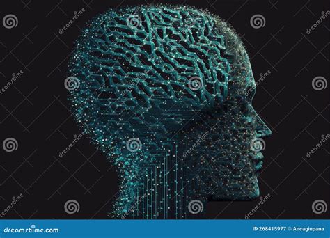 Artificial Intelligence Concept With A Digital Brain Focused On Creating Machines And Computer
