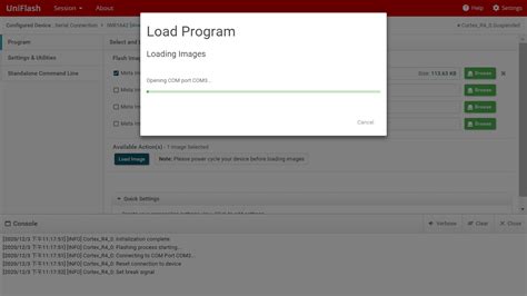 Uniflash Uniflash Can Not Open Com Port Arm Based Microcontrollers