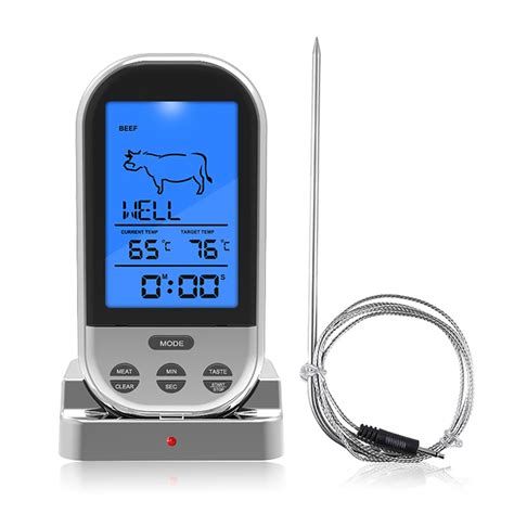 Wireless Digital Probe Meat Thermometer For Grill Grandado