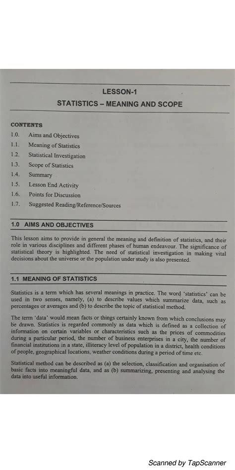 SOLUTION Meaning And Scope Of Statistics Studypool