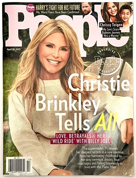 People Magazine Christie Brinkley Book Cover April 28 2025 Issue £8 83