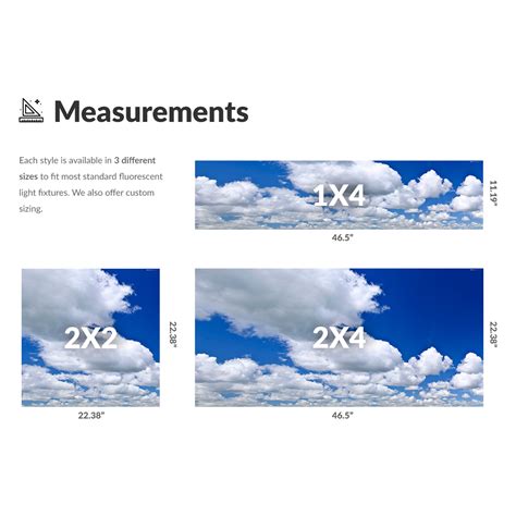 Cloud Drop Ceiling Light Panels Fluorescent Diffusers