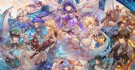 Fan Art Of Characters From Genshin Impact