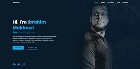 Ibrahim Makkawi On Linkedin Html Css Js Javascript Portfolio Desgin Frontend