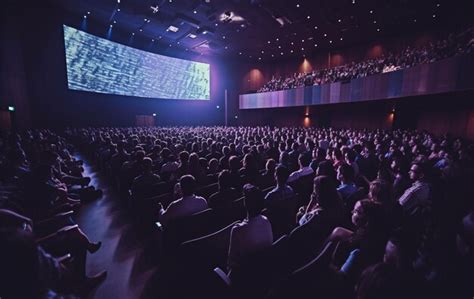 Premium Ai Image Conference Hall Audience Full Of Tech People Created