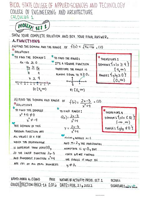 Prob Set1calculus 1 Pdf