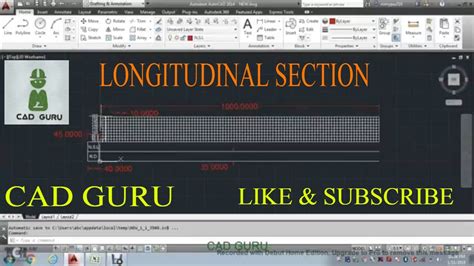 How To Draw A Longitudinal Section Of A Road YouTube