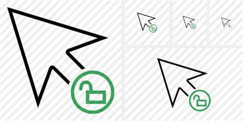 Cursor Unlock Icon Outline Duo Professional Stock Icon And Free Sets