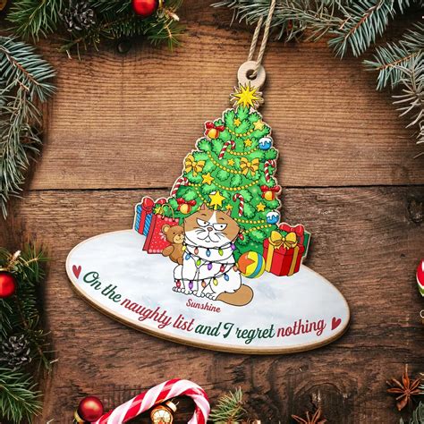 On The Naughty List And We Regret Nothing Funny Cartoon Cats Christmas