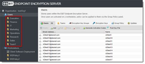 KB Synchronize ESET Endpoint Encryption Server With Active Directory