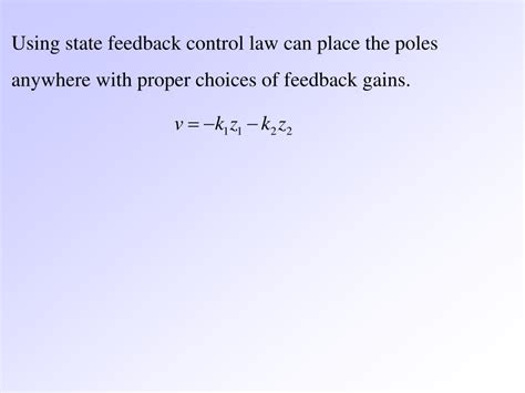 Ppt Chapter 6 Feedback Linearization Powerpoint Presentation Free