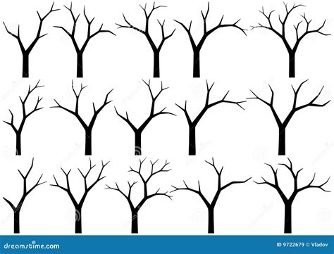Naked Trees Stock Vector Illustration Of Tree Nature Naked Trees Stock Vector Illustration Of Tree Nature