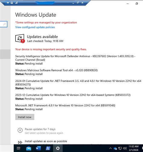 Update Windows 10 Scripted Action Issues Nerdio Help Center