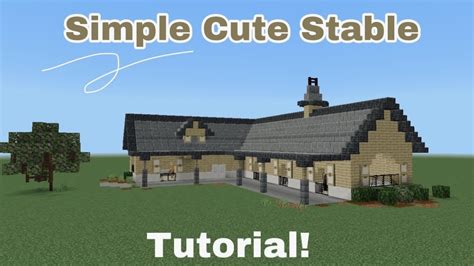 Minecraft Modern Horse Stable Minecraft Modern Horse Stable