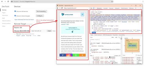 Chrome Inspect Element Mobile Debug Real Devices Remotely