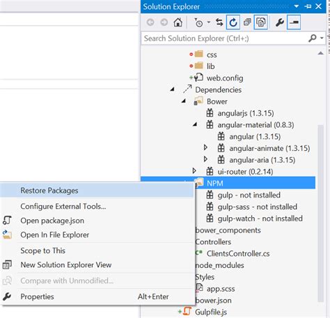 Visual Studio 2015 Rc Gulp Task Runner Not Detecting Tasks Stack Overflow