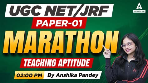 UGC NET Teaching Aptitude Marathon Complete Teaching Aptitude In One Class Anshika