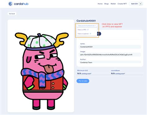 Create Your Nft On Cardano With Cardahub Minting Service By Cardahub Team Medium
