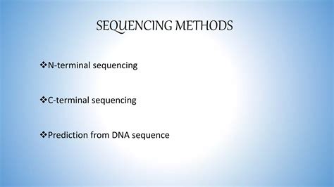 Protein Sequence Analysis PPTX Chemistry Science