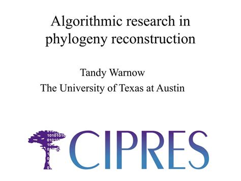 Ppt Algorithmic Research In Phylogeny Reconstruction Powerpoint