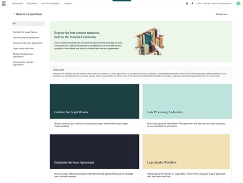 Workflow Library Overview Ironclad