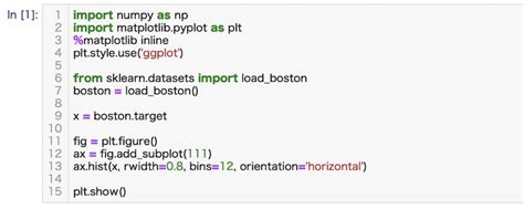 【jupyter Notebook】matplotlibで2次元グラフを描こう【その3：ヒストグラム基礎編】