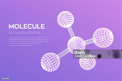 분자 구조입니다 Dna 원자 신경 분자 그리고 화학 수식입니다 3d 과학 분자 의학 과학 기술 화학 생물학에 대 한 배경 벡터 일러스트입니다 0명에 대한 스톡 벡터 아트 및