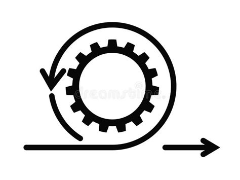 Agile Icon In Flat Style Flexible Vector Illustration On White Isolated Background Stock