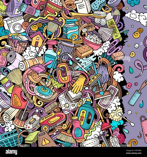 Cleaning Vector Doodles Frame Cleanup Border Design Clean Elements