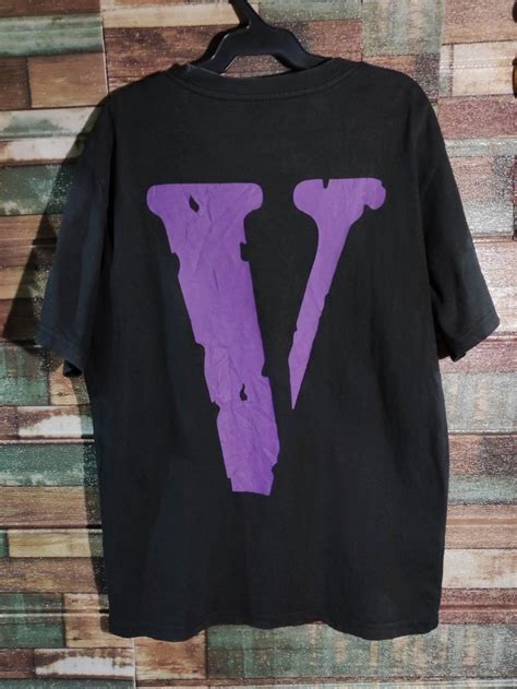 Vlone Big Logo Purple V T Shirt Mens Fashion Tops And Sets Tshirts