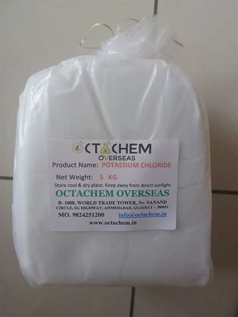 Potassium Chloride Powder Hdpe Bag 5 Kg At ₹ 300kg In Ahmedabad Id