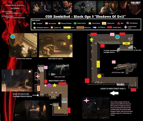 Zombified Call Of Duty Zombie Map Layouts Secrets Easter Eggs And