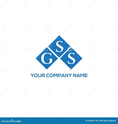 Gss Letter Logo Design On White Background Gss Creative Initials