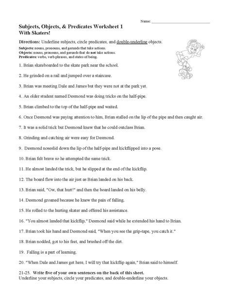 Sentence Structure Worksheets Language Arts Activities