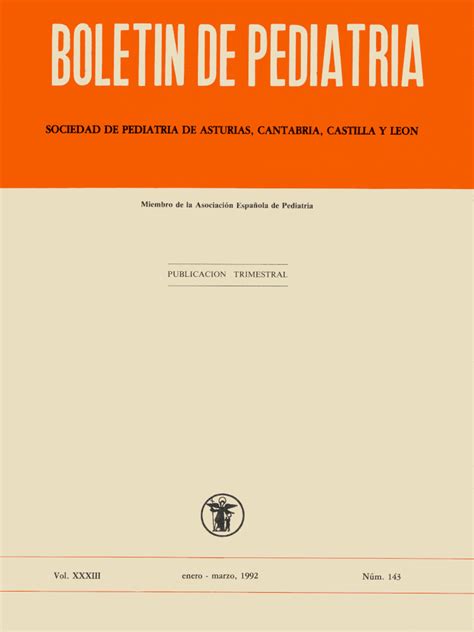 Vol 33 Núm 143 1992 Boletín De Pediatría