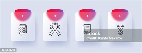 과학 활동 라인 아이콘입니다 상 노벨상 학습 교육 책 계산기 공로 파스텔 색상 배경입니다 벡터 선 아이콘 계산기에 대한 스톡 벡터 아트 및 기타 이미지 Istock