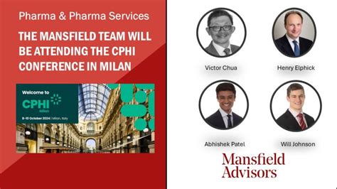 Abhishek Patel On Linkedin Excited To Be Attending Cphi Milan This Year Please Reach Out If