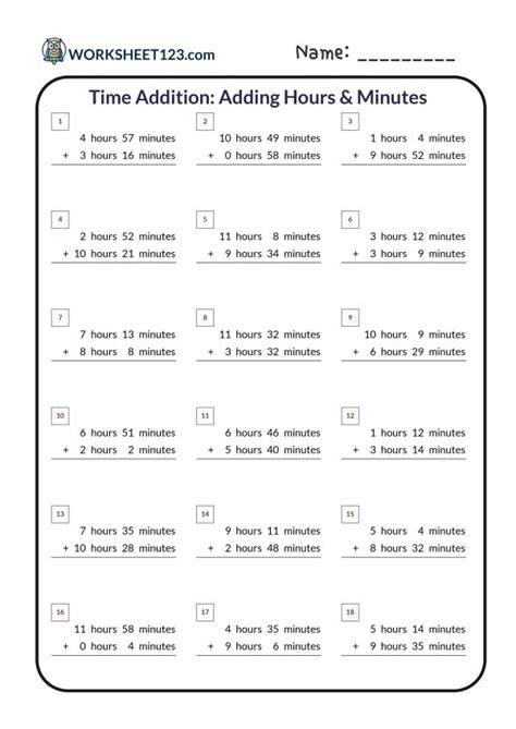 Time Addition Worksheet Weeks Days Hours Minutes Made By Teachers