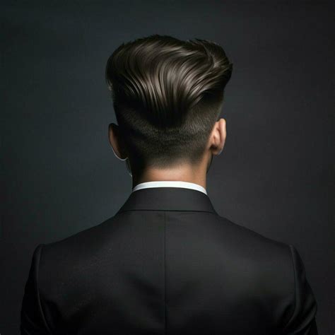 Man Hair Style From Back Side Stock Photo At Vecteezy
