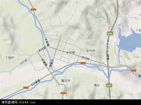 丰州地图 丰州 大山谷图库