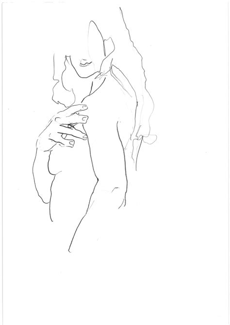 Drawing Drawings Nude Black White Pencil Line Lines Bare Akt Art Zeichnung