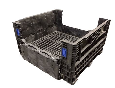 Reconditioned Bcd 30 X 32 X 25 All Black Bulk Container Bulk Container Direct