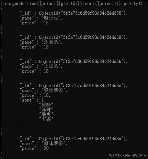 Mongodb常用条件查询（大小、逻辑、正则、数组、排序、数量、跳跃）mongdb Match 范围 Csdn博客