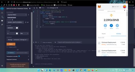 Remix Sc Not Deploying And Getting Failpending Everytime Ethereum