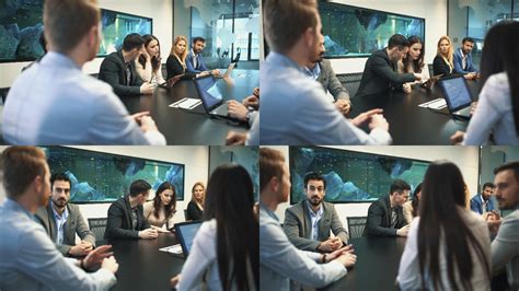 高科技会议国外精英外国企业美国白领 视频素材下载